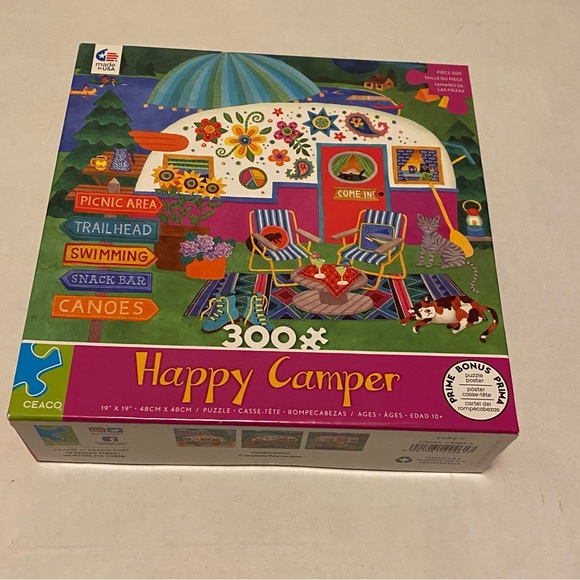 ceaco | Games | Ceaco 30 Piece Jigsaw Puzzle Happy Camper Design | Poshmark